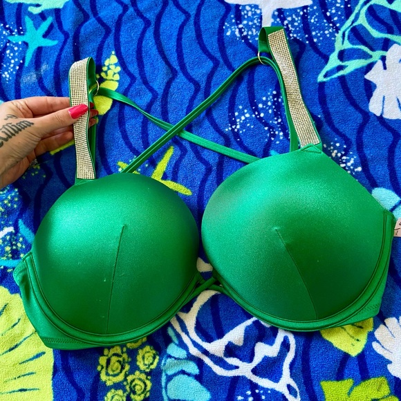 Victoria's Secret | Swim | Vs Bombshell Shiny Strap 34dd Bikini Top ...